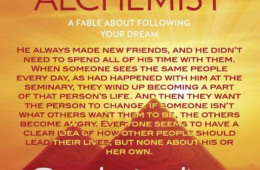 On Friends from The Alchemist by Paulo Coelho