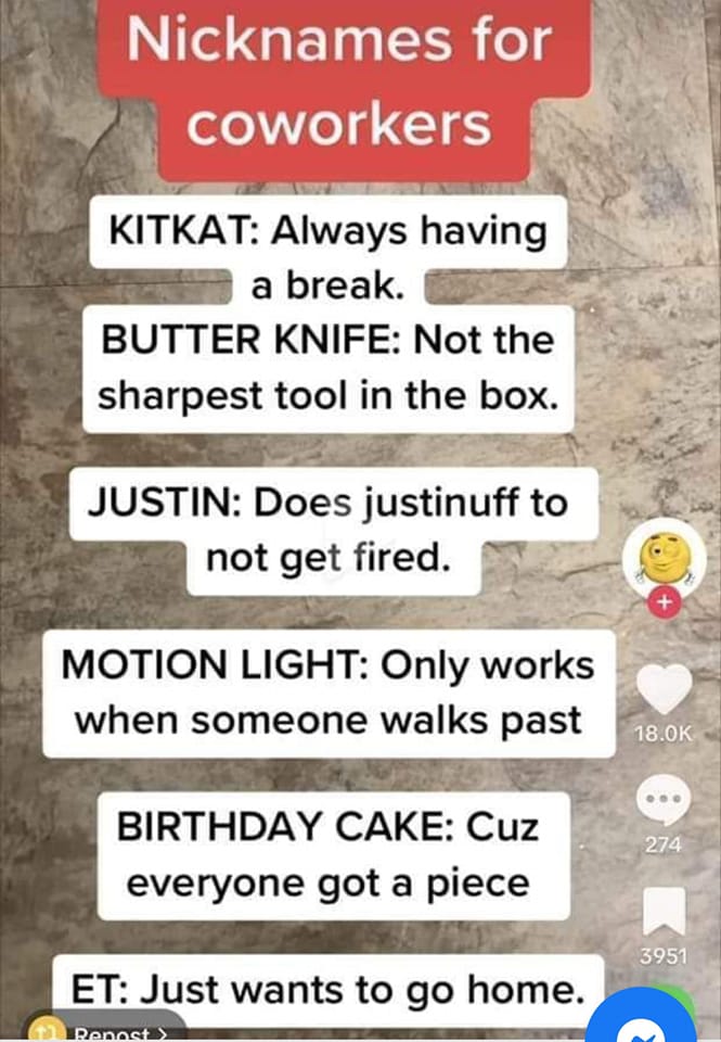 19 Funny Coworker Colleague Nicknames ParasUniversal 19 Funny Coworker Colleague Nicknames ParasUniversal